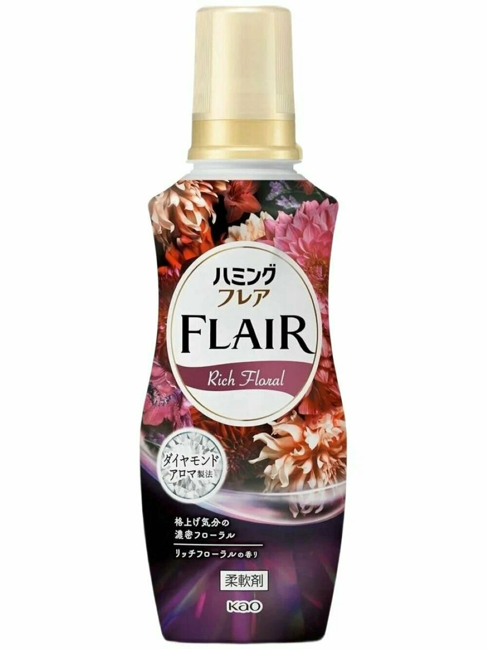Кондиционер Kao для белья Humming Flair, концентрат, аромат Роскошные букет, 520 мл