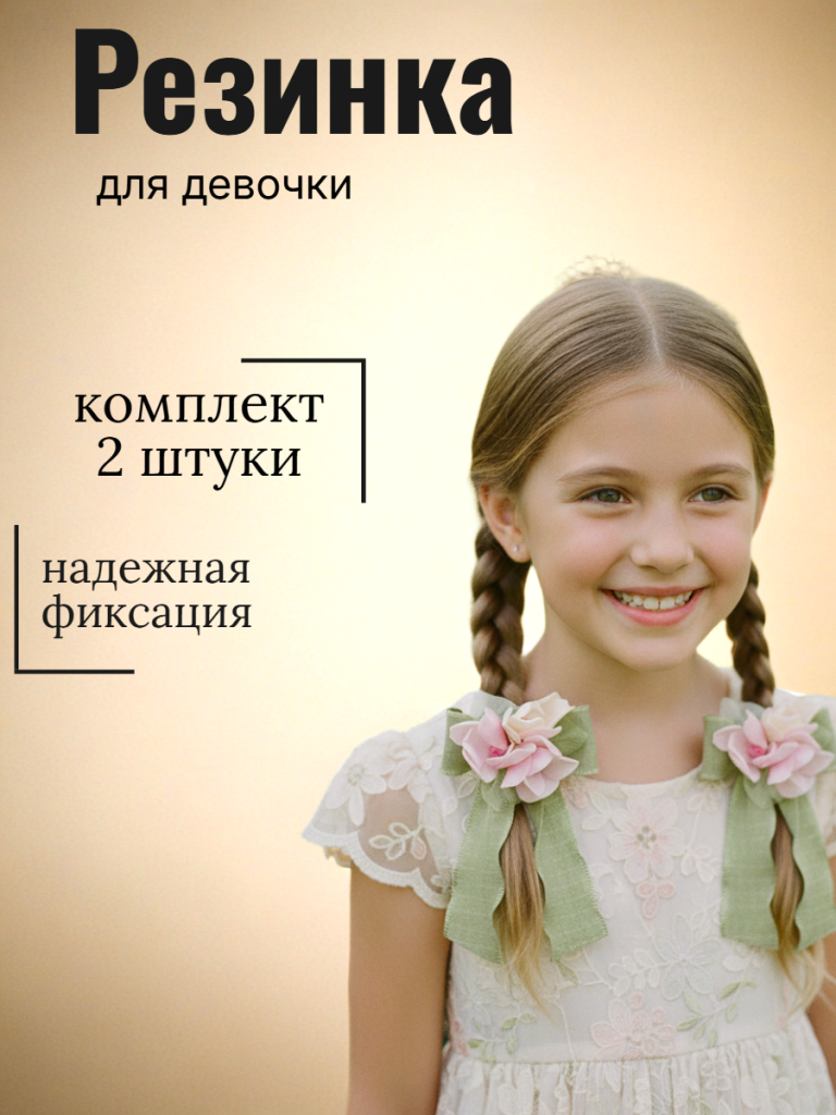 Резинка Магнолия (Размер: безразм.), арт. 12604рм11, цвет розовый
