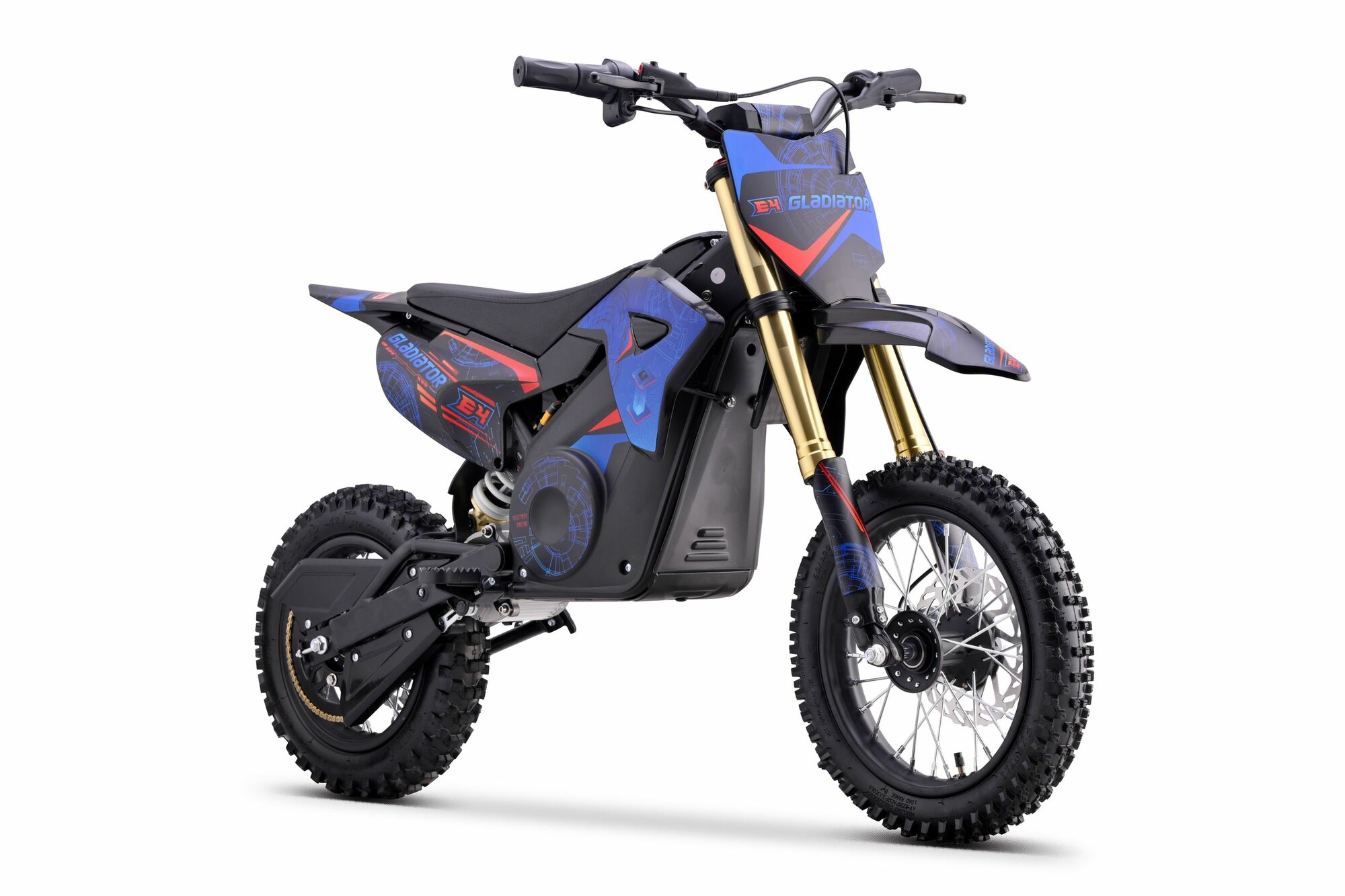 Питбайк электрический Gladiator E4 blue (36V1000W, 12/10 без ПТС в заводской упаковке)