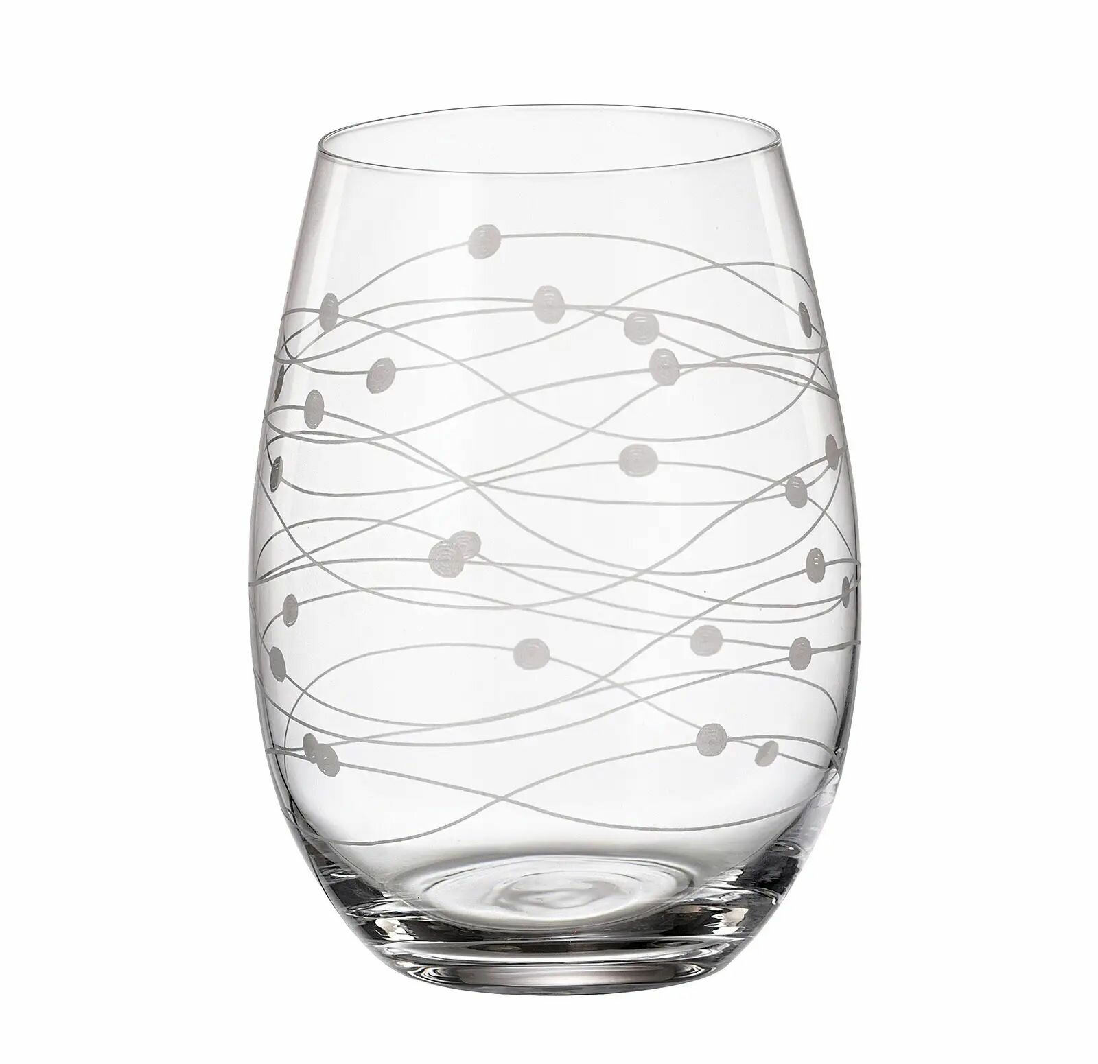 Стакан для воды "MERGUS" Diaryt, 560 мл, (набор 4 шт.), Crystal Bohemia/ БСС0677