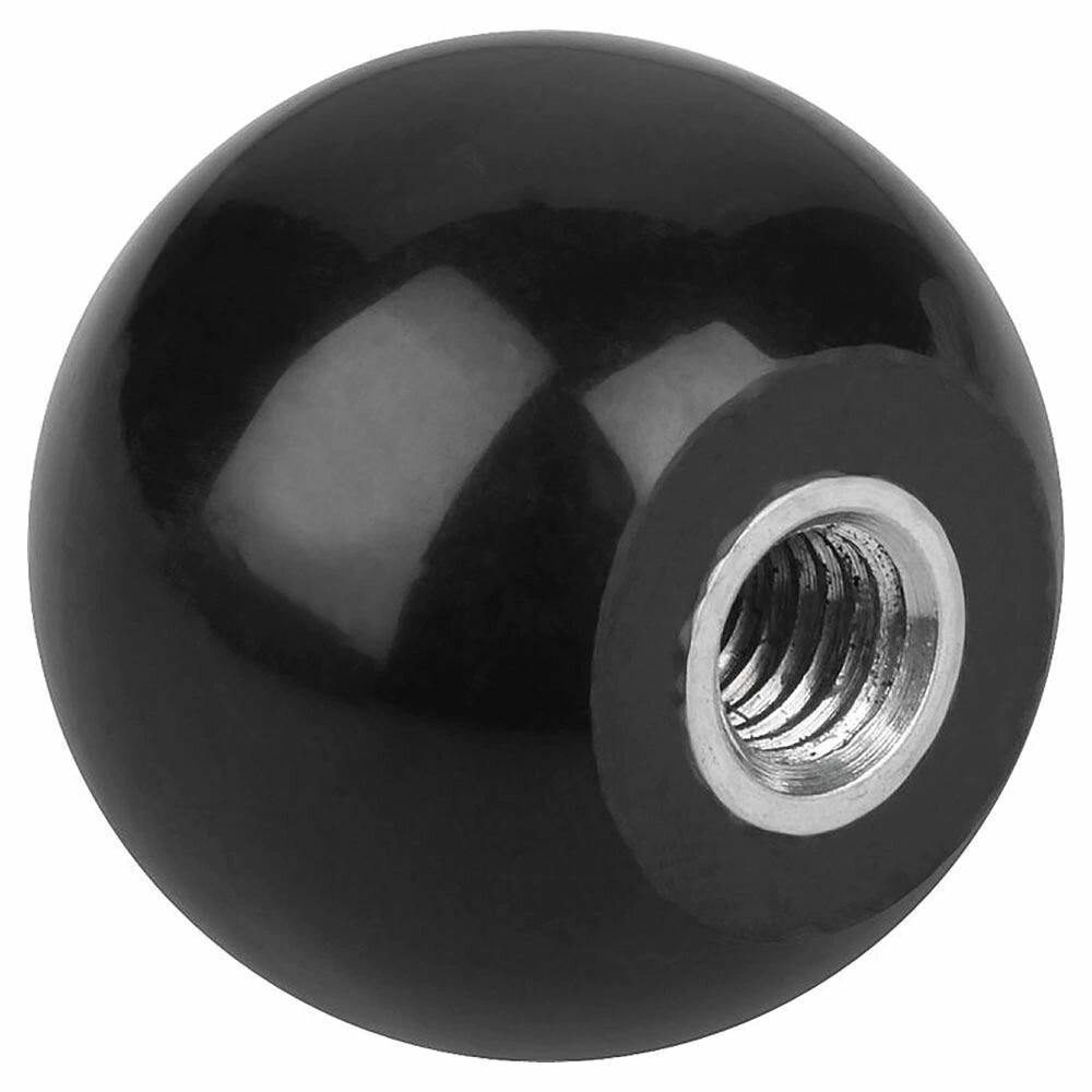 Шар пластиковый D40 с резьбой M8 черный
