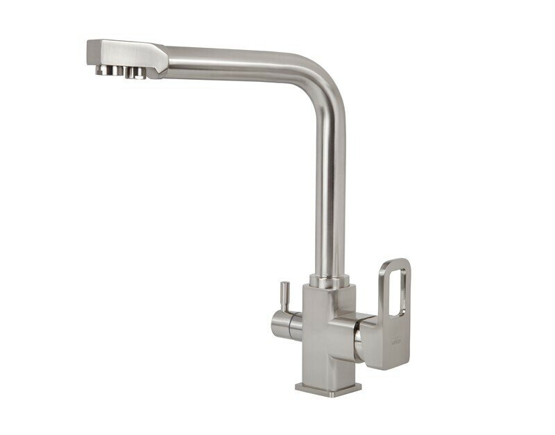 Смеситель для кухни с краном для питьевой воды VIKO V-5705 Silver (латунь)