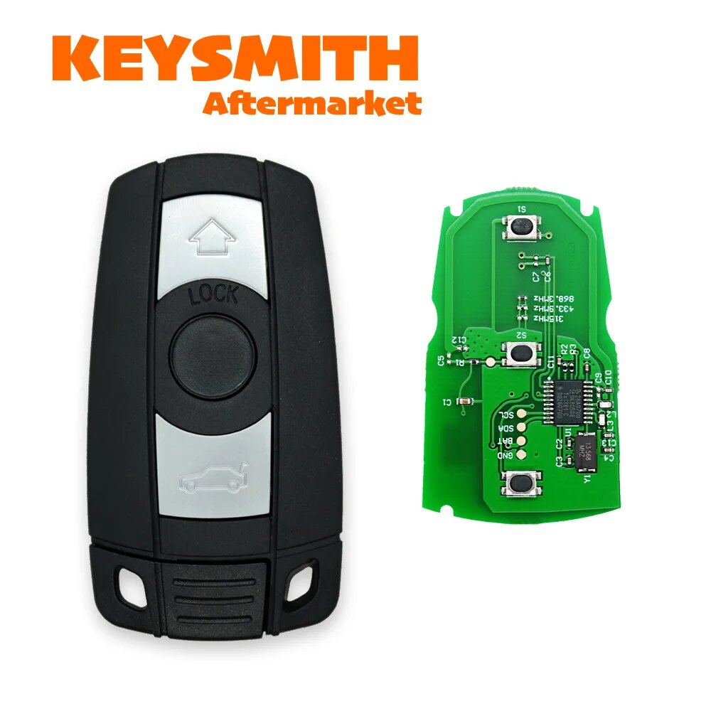 Умный автомобильный ключ-пульт KEYSMITH (315/433/868 МГц, чип ID46) для BMW CAS3 серий 1/3/5/7, X5, X6, E60/61/70/71/87/90, Z4, KR55WK491