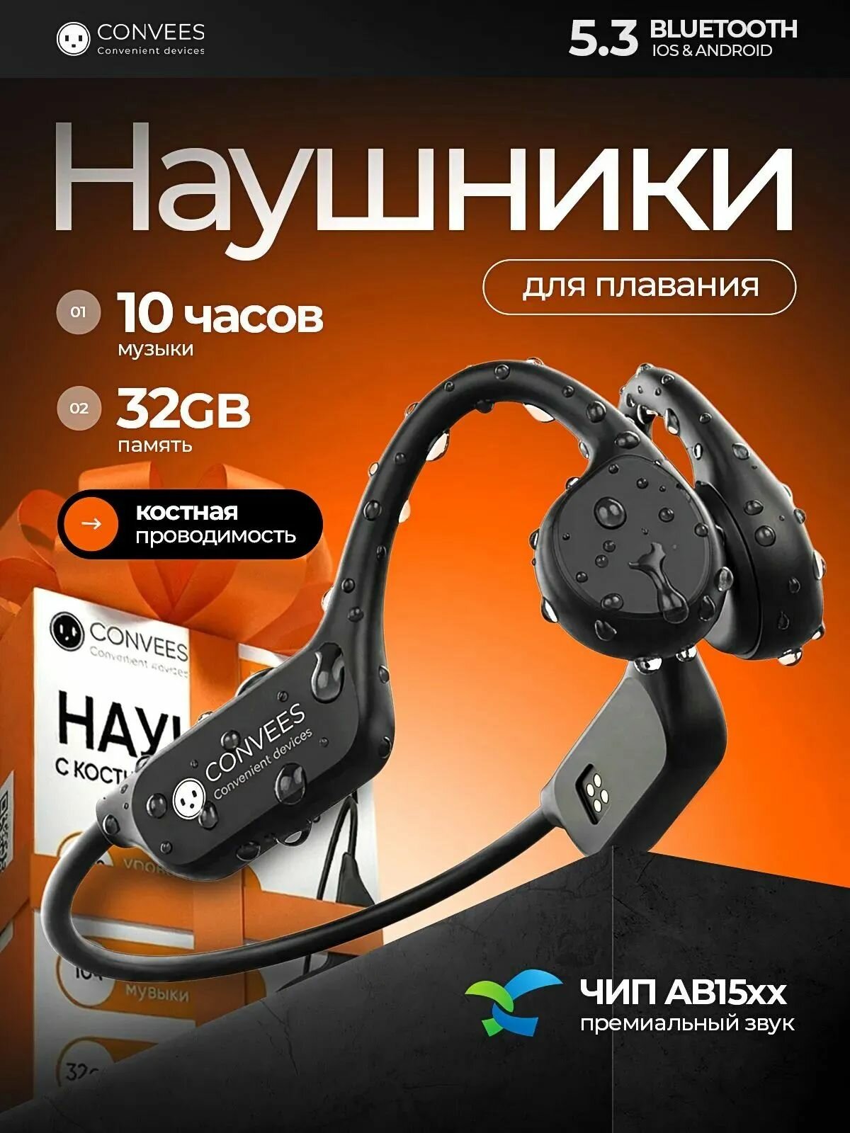 Наушники для плавания