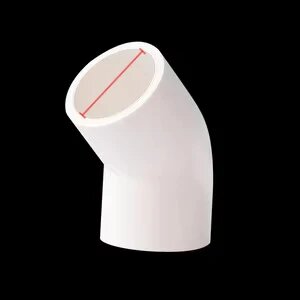 ПВХ локтевые фитинги 45 градусов 20/25/32/40/50 мм ID 63mm, White