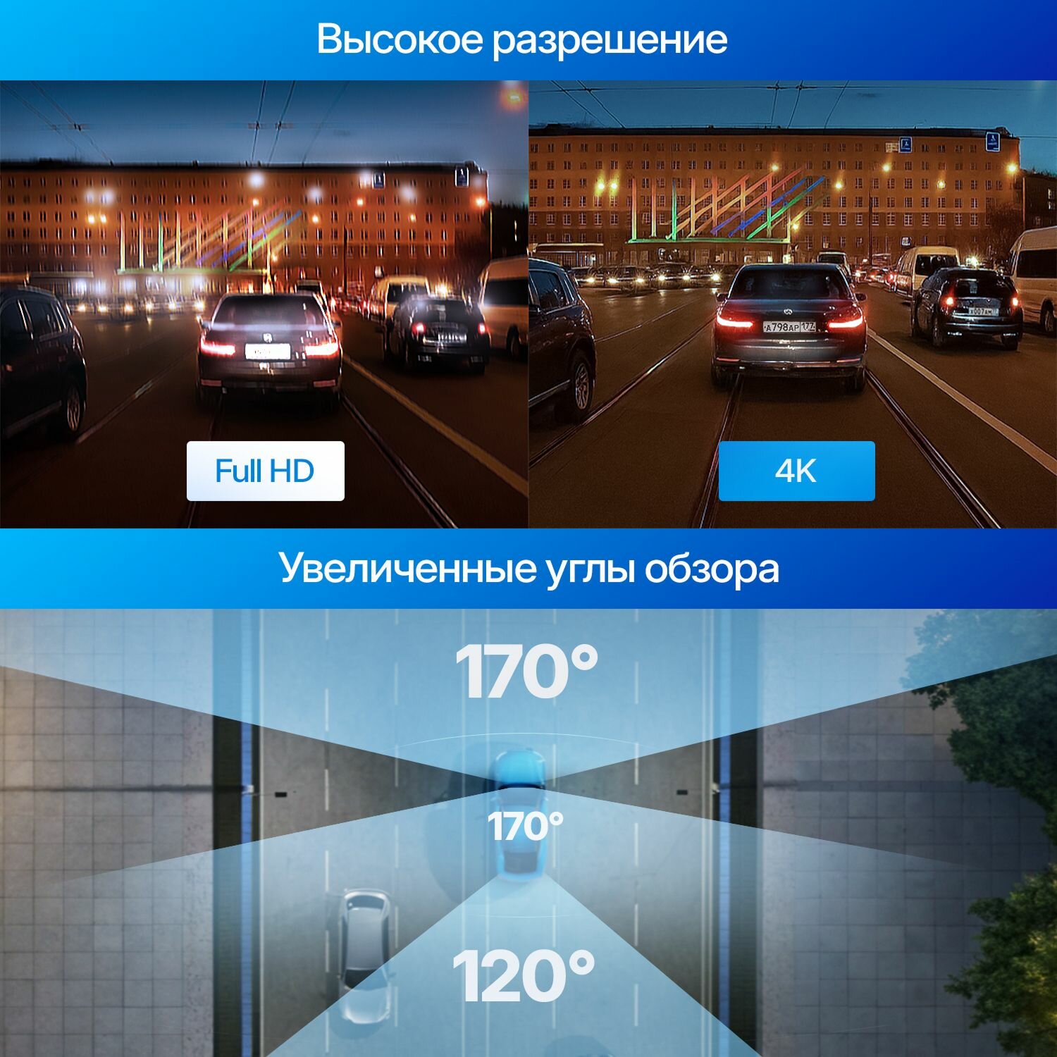 Видеорегистратор - TrendVision Phantom 3CH GPS — фото 1