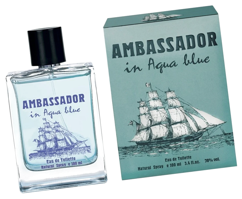 Ambassador In Aqua Blue от Parfums Genty туалетная вода 100 мл - Амбассадор Ин Аква Блю мужской аромат