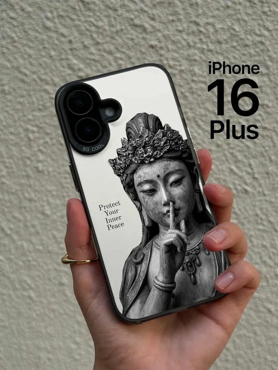 Чехол на Iphone 16 Plus с буддой