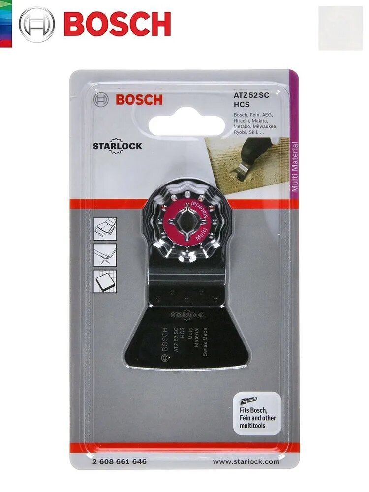Стальной скребок ATZ 52 SC, качественная насадка для реноватора Bosch Starlock