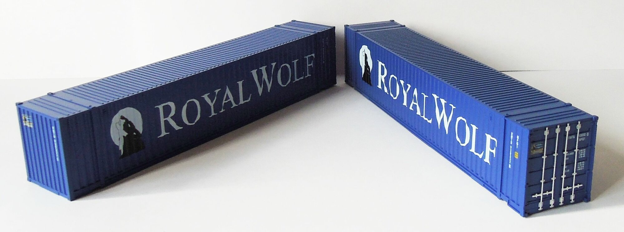870482 MTD Набор 48-футовых контейнеров ROYALWOLF (2 шт.) - модель в масштабе 1/87 для игрушечной железной дороги H0 16,5мм