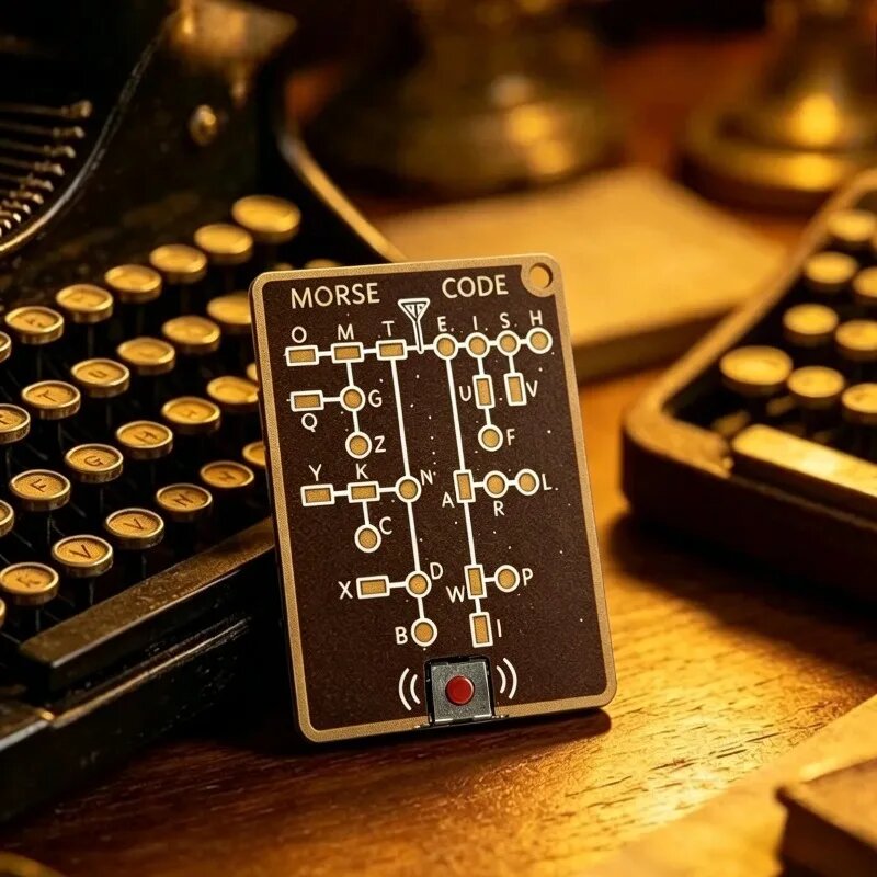 PKFC Morse Code Trainer Card Pro LED Edition Trainer Card