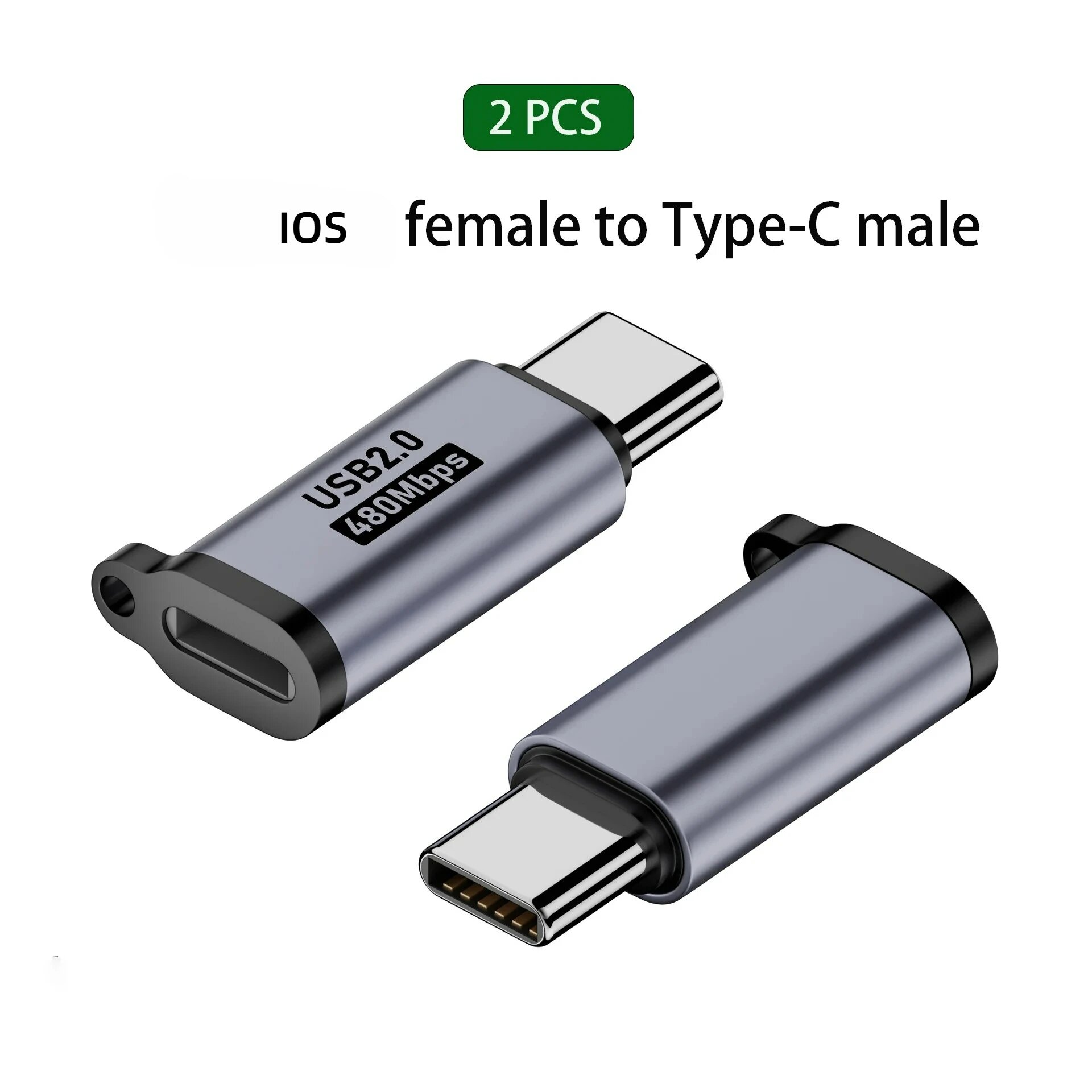 Адаптер Type-C На Micro/Mini USB (гнездо) Для iPhone 15/14, Xiaomi, Samsung (штекер IOS to Type-C