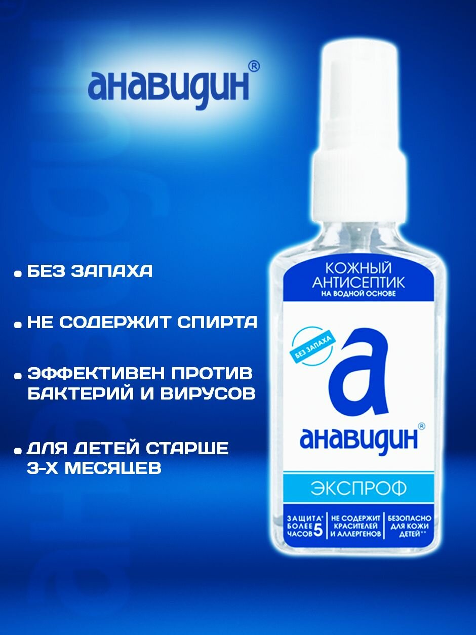 Антисептик Анавидин-Экспроф, 60мл, спрей