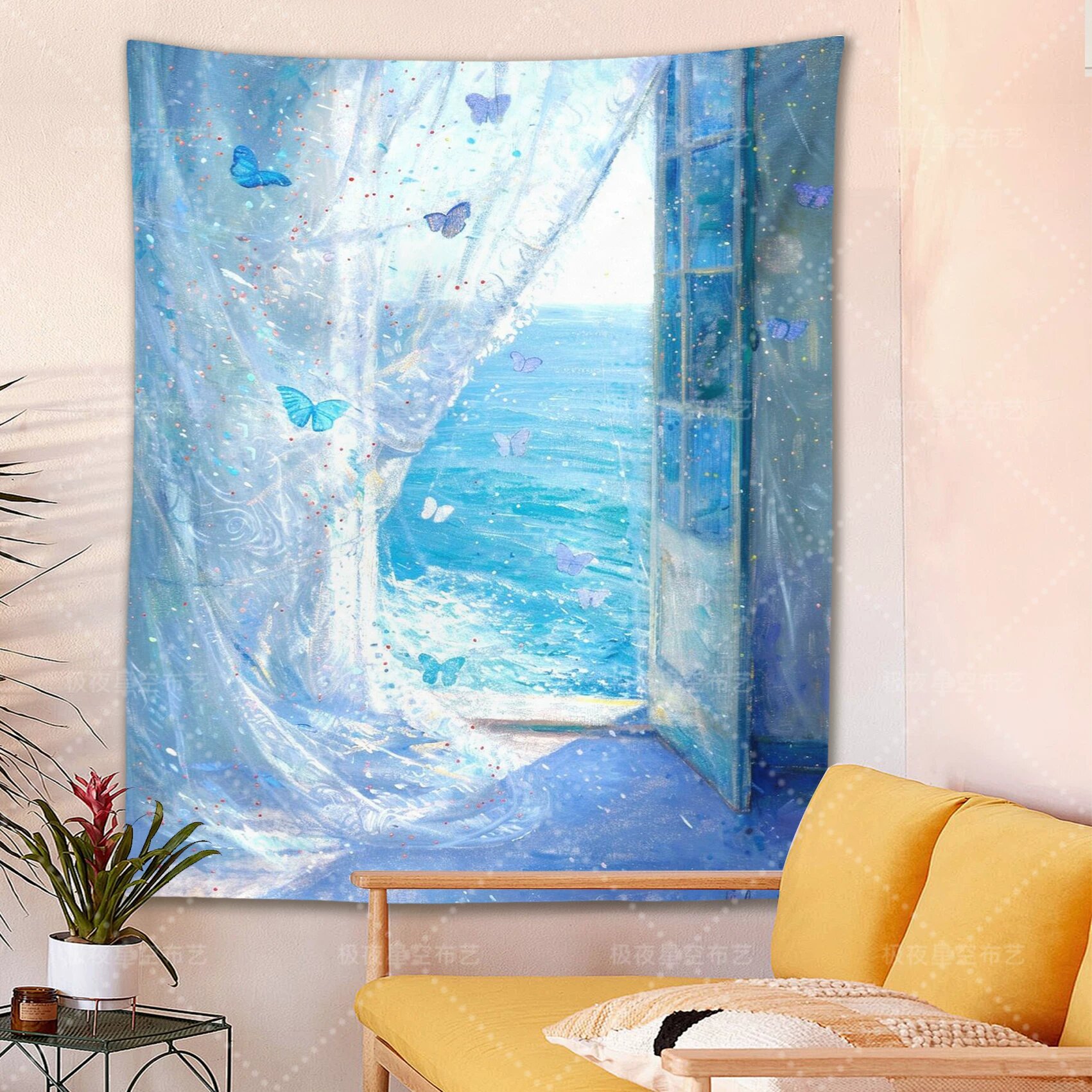 Художественный велюровый коврик, 150x200 см, включает бесплатный комплект крепления для гостиной
