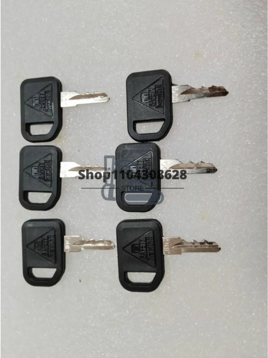 Ключи зажигания JDG 6 шт AM131841 для техники John Deere серий 300, 400, GT, GX, LX, 130, 160, 165, Gator 4X2, 6X4