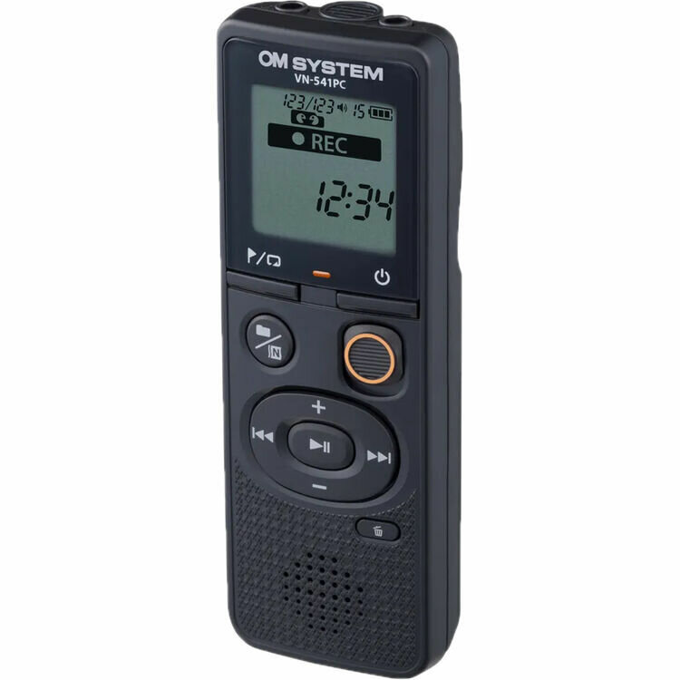 Диктофон OM System VN-541PC (4GB) черный, встроенный микрофон, вход 3,5 мм
