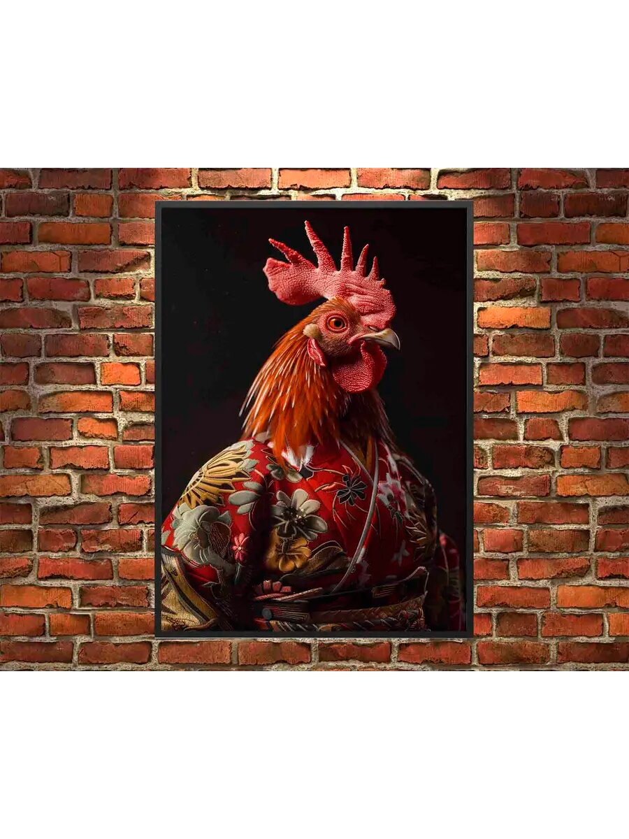 Курица-птица-самурай 4, Плакат 30x42см
