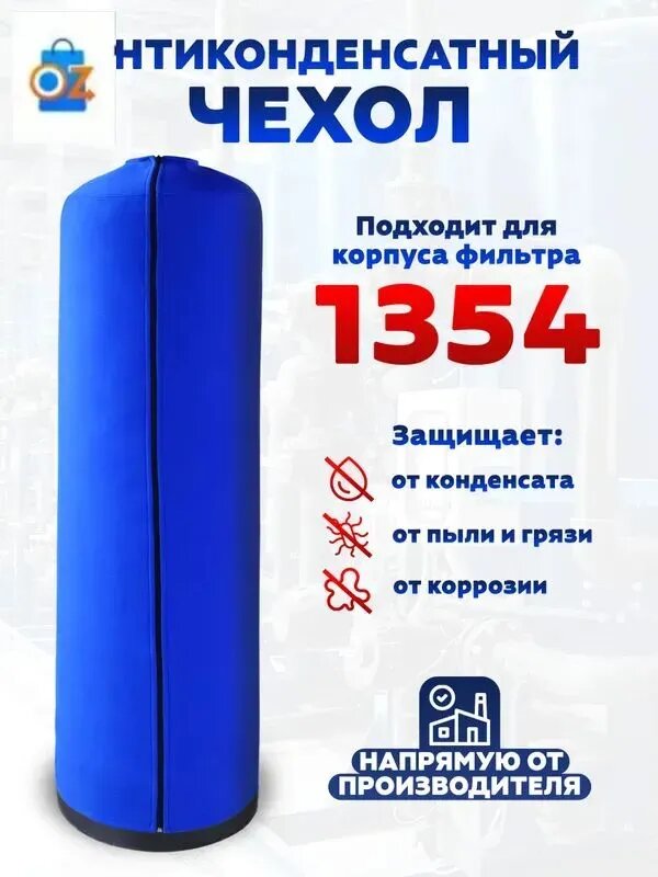 Антиконденсатный чехол для корпуса фильтра 1354 синий