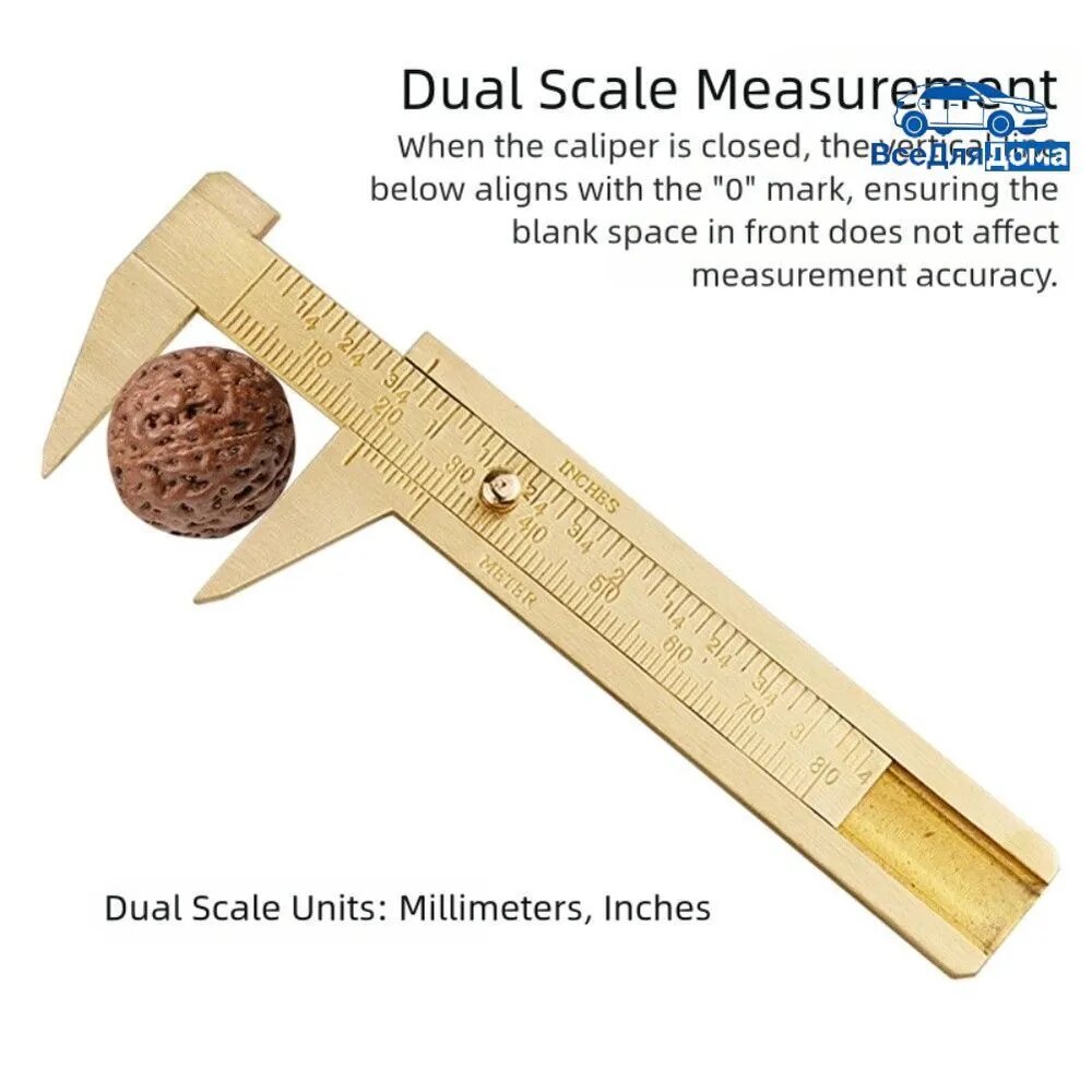 2 шт Латунь Vernier Caliper Set: forPrecision измерительный инструмент для ювел