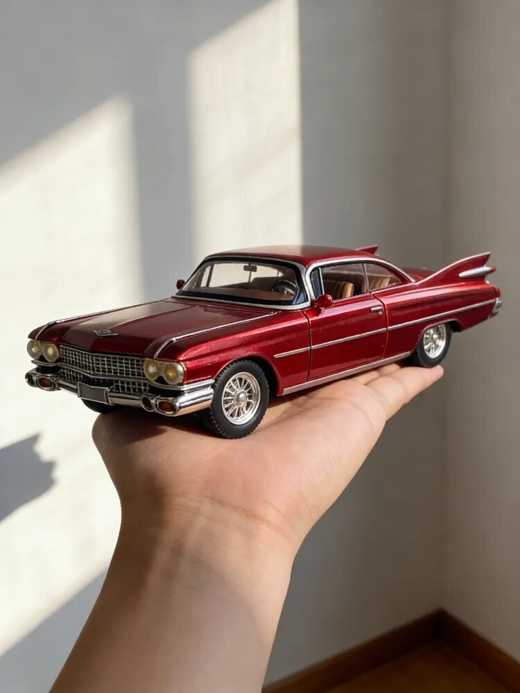 Машинка металлическая инерционная Масштаб 1:32 Eldorado Biarritz 1959 Series 62 Детская игрушка модель С звуком и светом