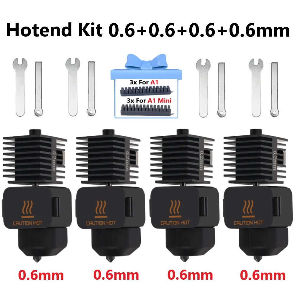 4x Hotend 0.6 мм для A1/A1 Mini
