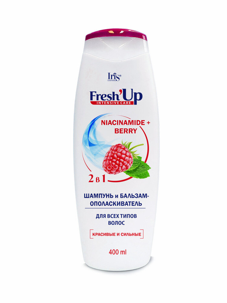 IRIS Fresh Up Шампунь и бальзам-ополаскиватель для всех типов волос, 400 мл