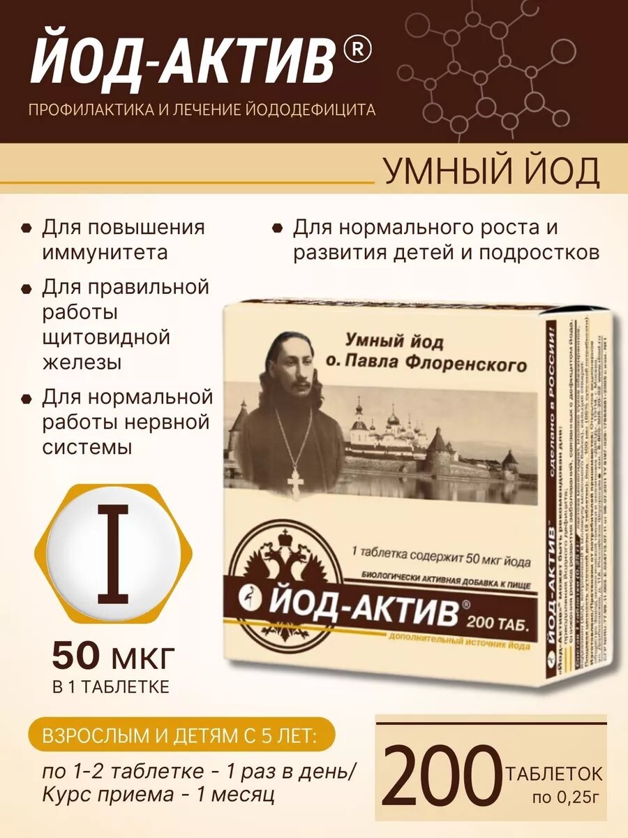 Таблетки массой 0,25 г 200 шт