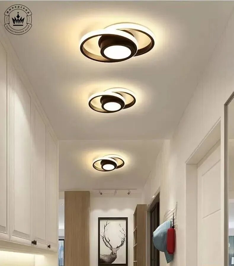Люстра, LED, 32 Вт, белый, акрил/алюминий, 27*20*6 см, 3 режима света — фото 1
