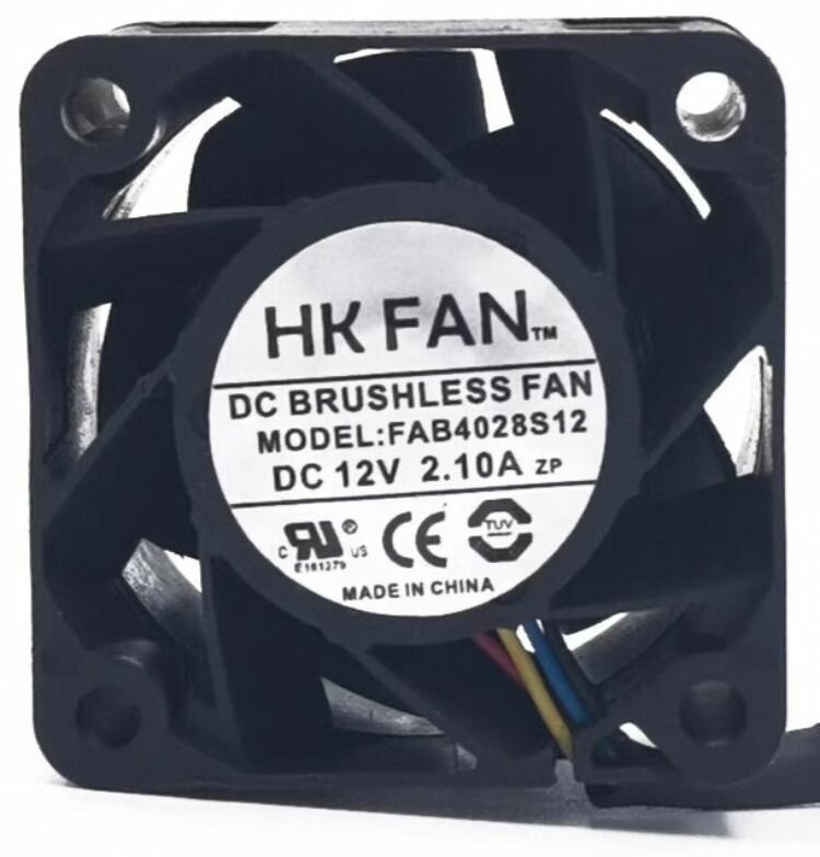HK FAN FAB4028S12 DC12V 2.10A 4028 4 см 4 провода вентиляторы -