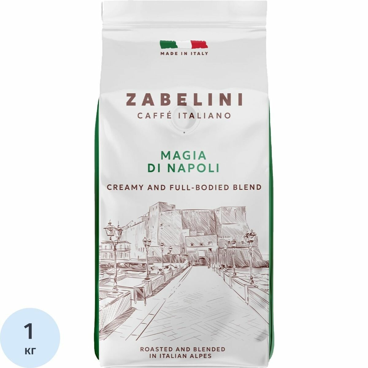 Кофе в зернах Zabelini Espresso Italiano Magia di Napoli, 1кг (2396696), 6 уп.