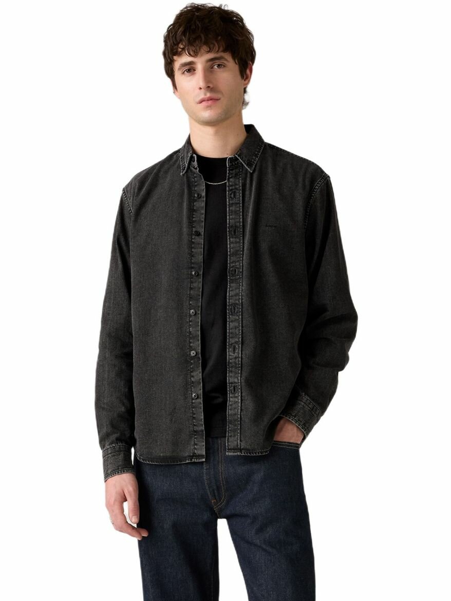 Рубашка Levi's Men Authentic Button Down Shirt, размер XXL, черный — фото 1