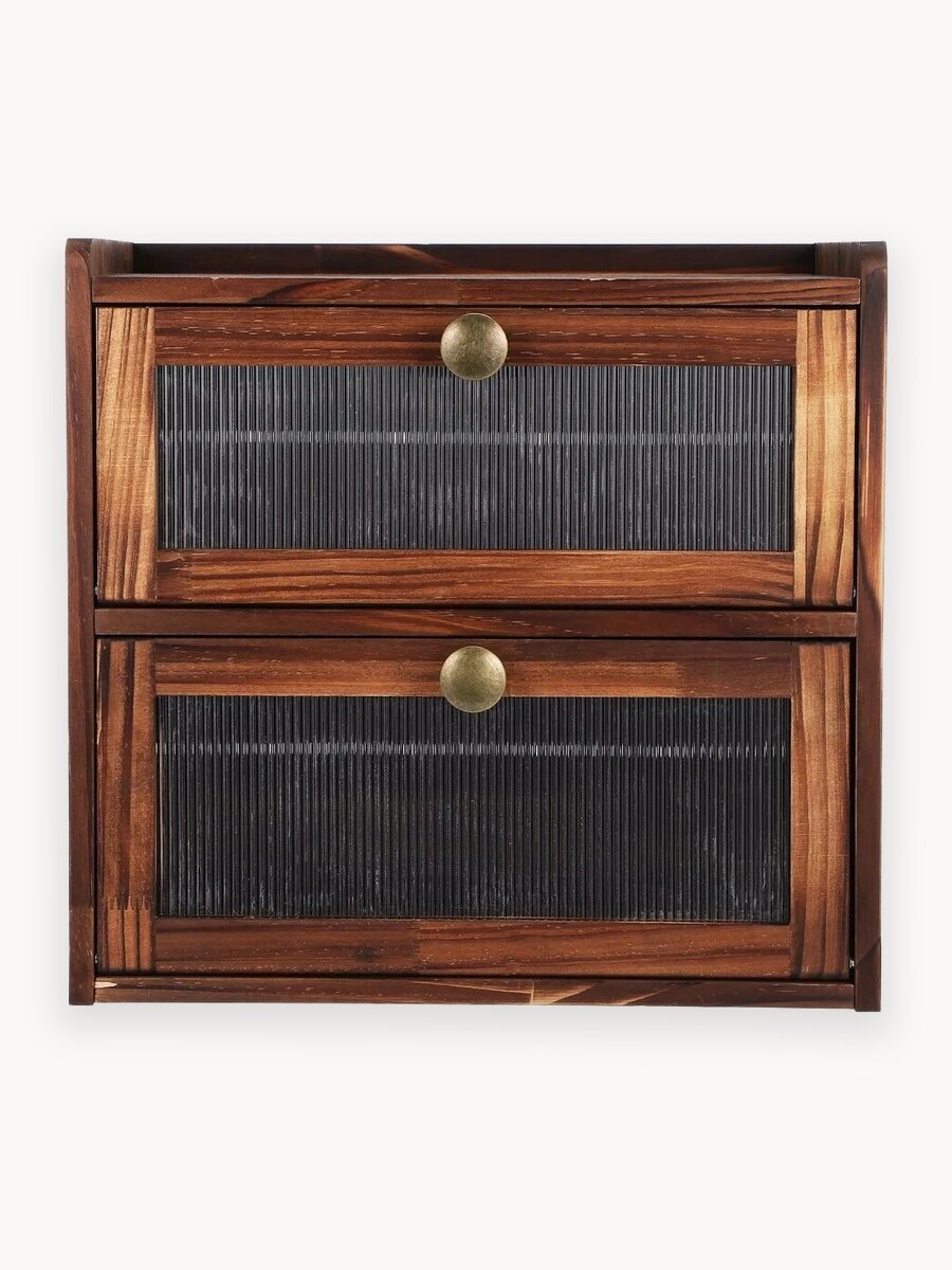 Хлебница, Двойная сосновая древесина, раскладушка,36.5 см х 24см х 34 см