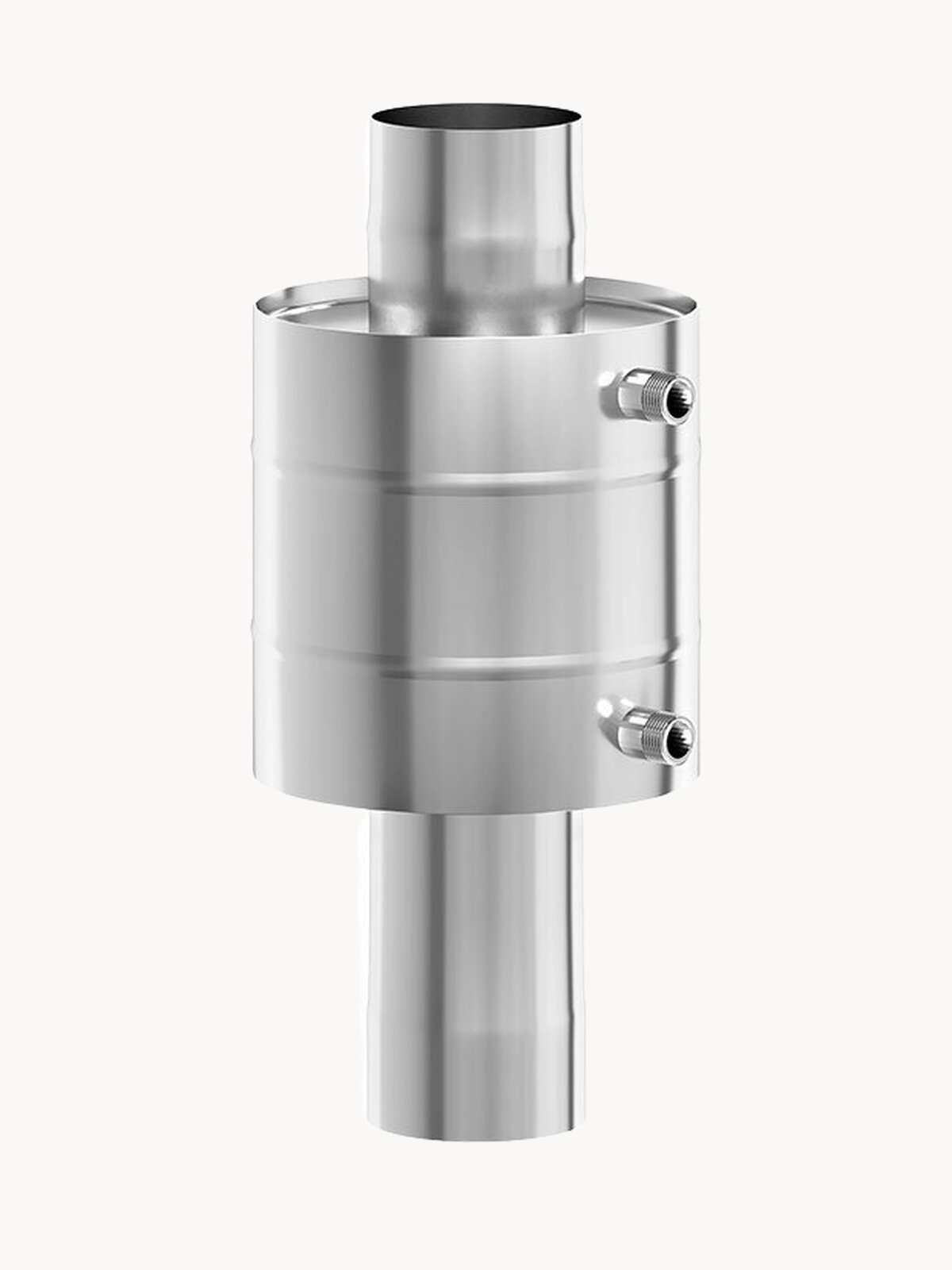 Теплообменник 6л на трубе диаметр 115 штампованный (AISI 439)