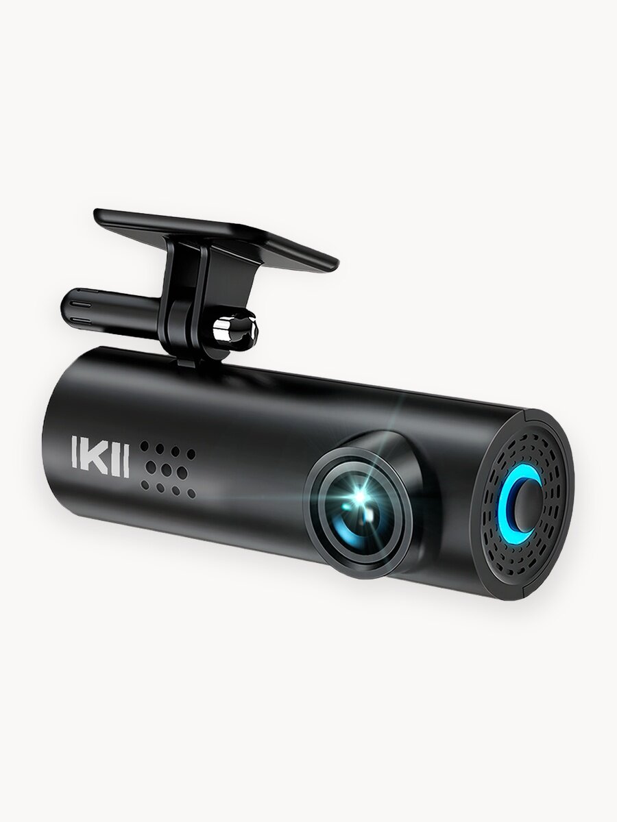Видеорегистратор для автомобиля KIBERLI LI1 TF-карта 32 Гб WI-Fi датчик движения G-сенсор черный