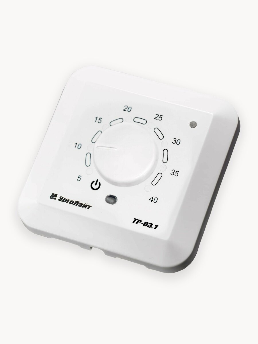 Терморегулятор ЭргоЛайт ТР-03.1 В (с датчиком температуры воздуха) Встраиваемый