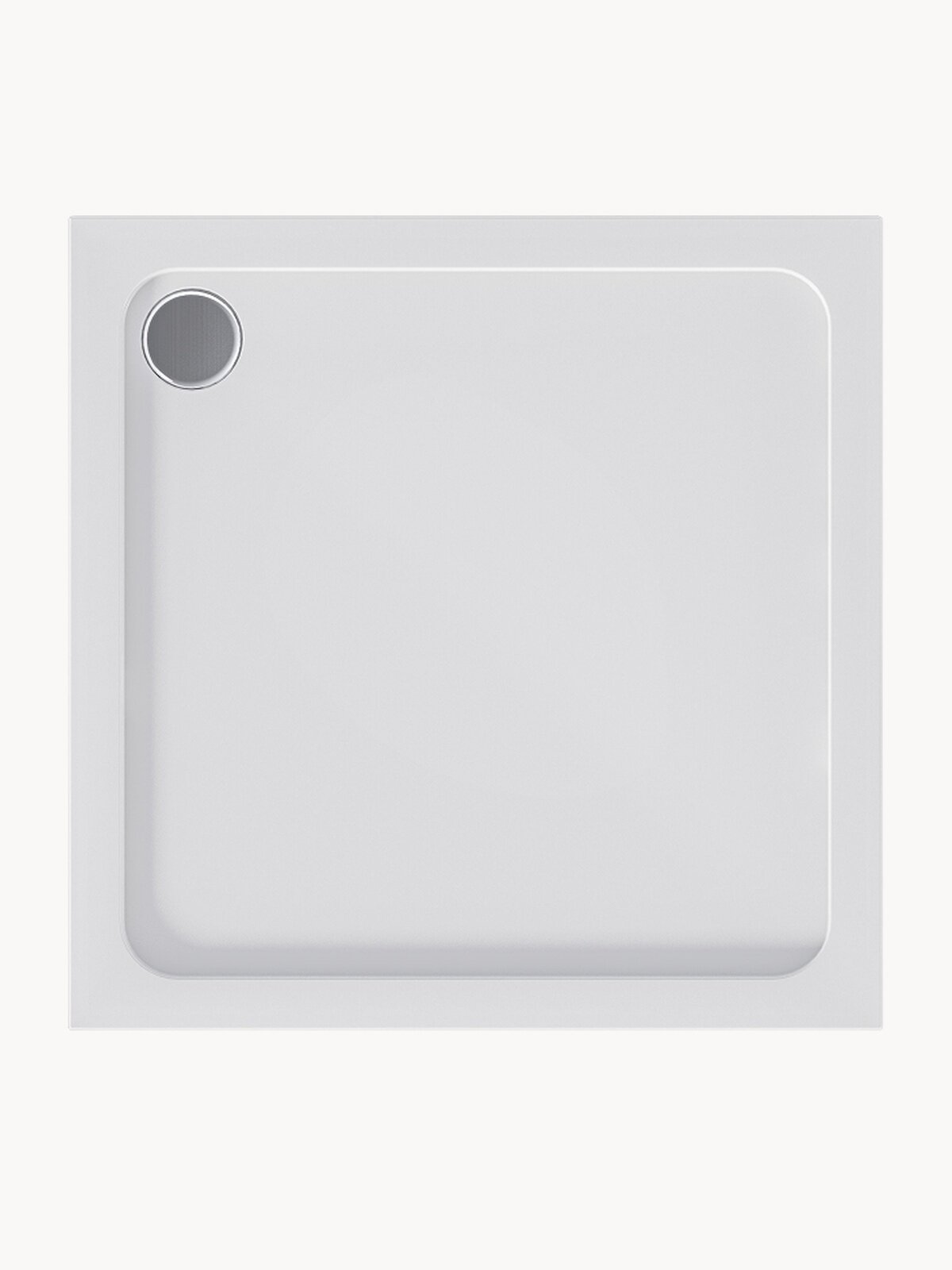 Поддон для душа 90х90 см 1Marka FLAT в наборе 4 в 1: поддон, панель, ножки, сифон 01фл9090прК