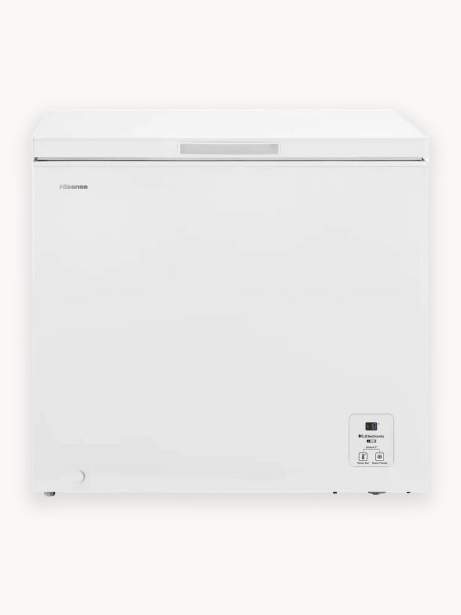 Морозильный ларь Hisense FC258D4DW1, объем 198 л, электронное управление, фиксация двери, переставляемая корзина