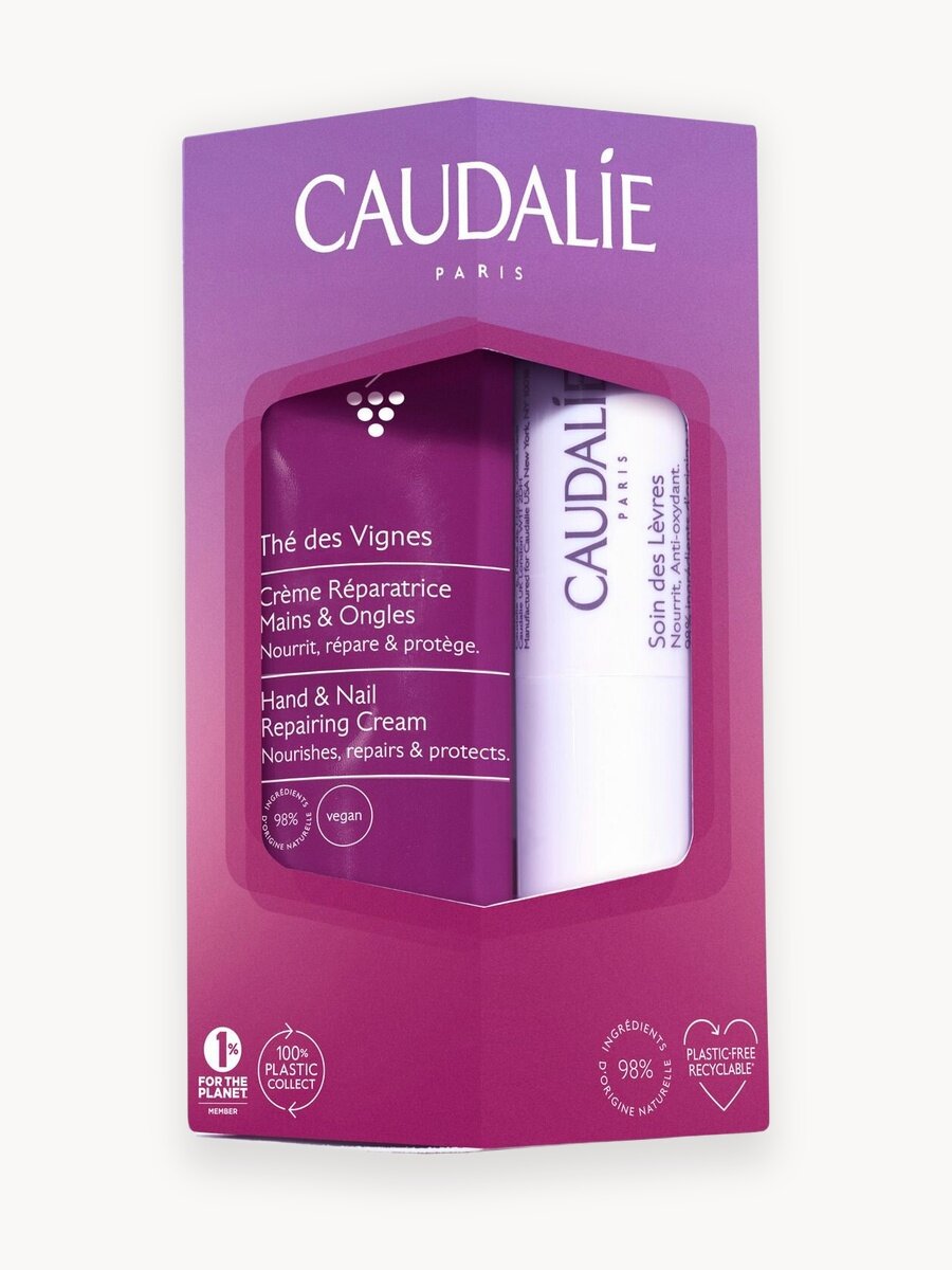 Набор CAUDALIE The des Vignes LipHand Duo для ухода за губами и руками
