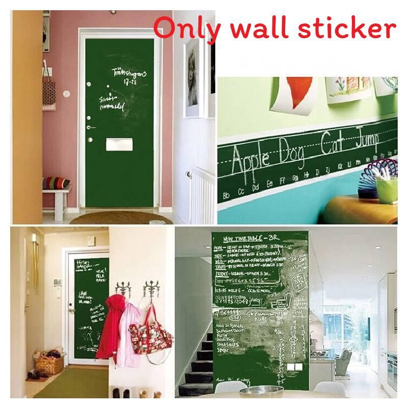 Детский diy чернаяboard наклейка эко-friendly писание pvc настенный декор для креативной игры зеленый