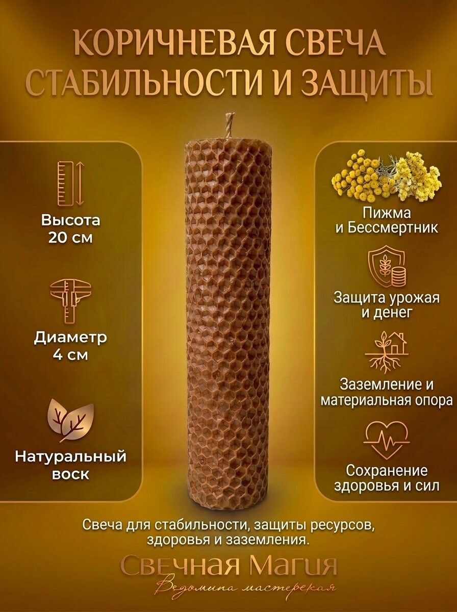 Коллекция "Личные опоры" - Большая свеча Стабильность и защита