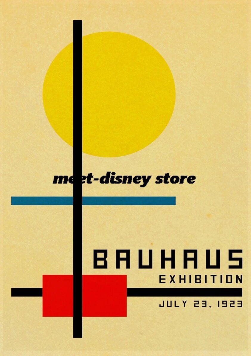 Плакат Bauhaus, бумага, пейзаж