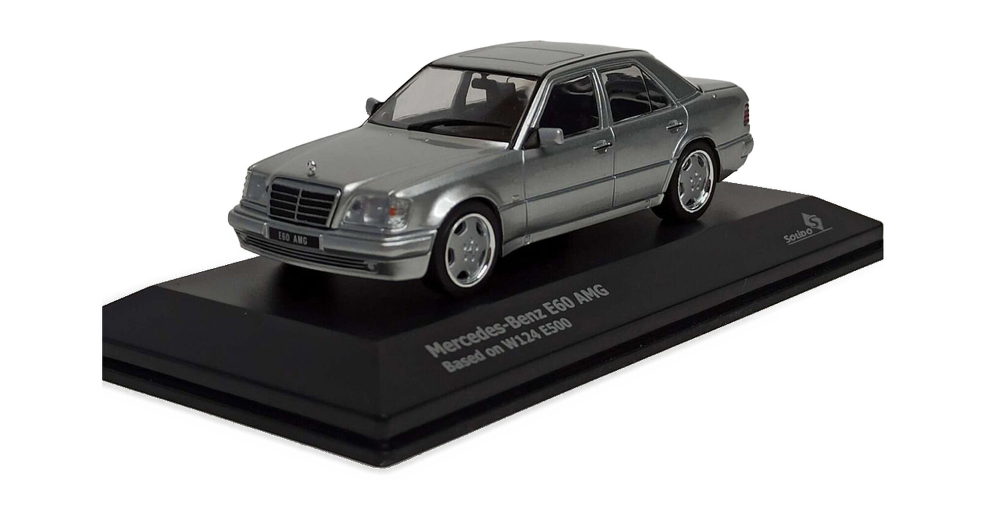 Модель коллекционная SOLIDO Mercedes E60 amg W124 (E500) 1:43 solido / мерседес амг волчек серебристый