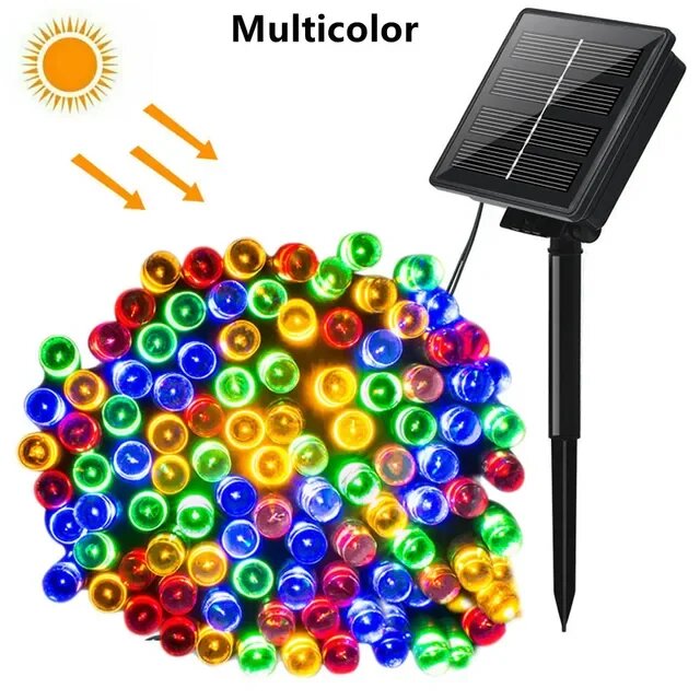 Солнечные гирлянды ZTree 30/100 LED 6.5/12 м 8 режимов IP65 Multicolor, 30LED 6.5m