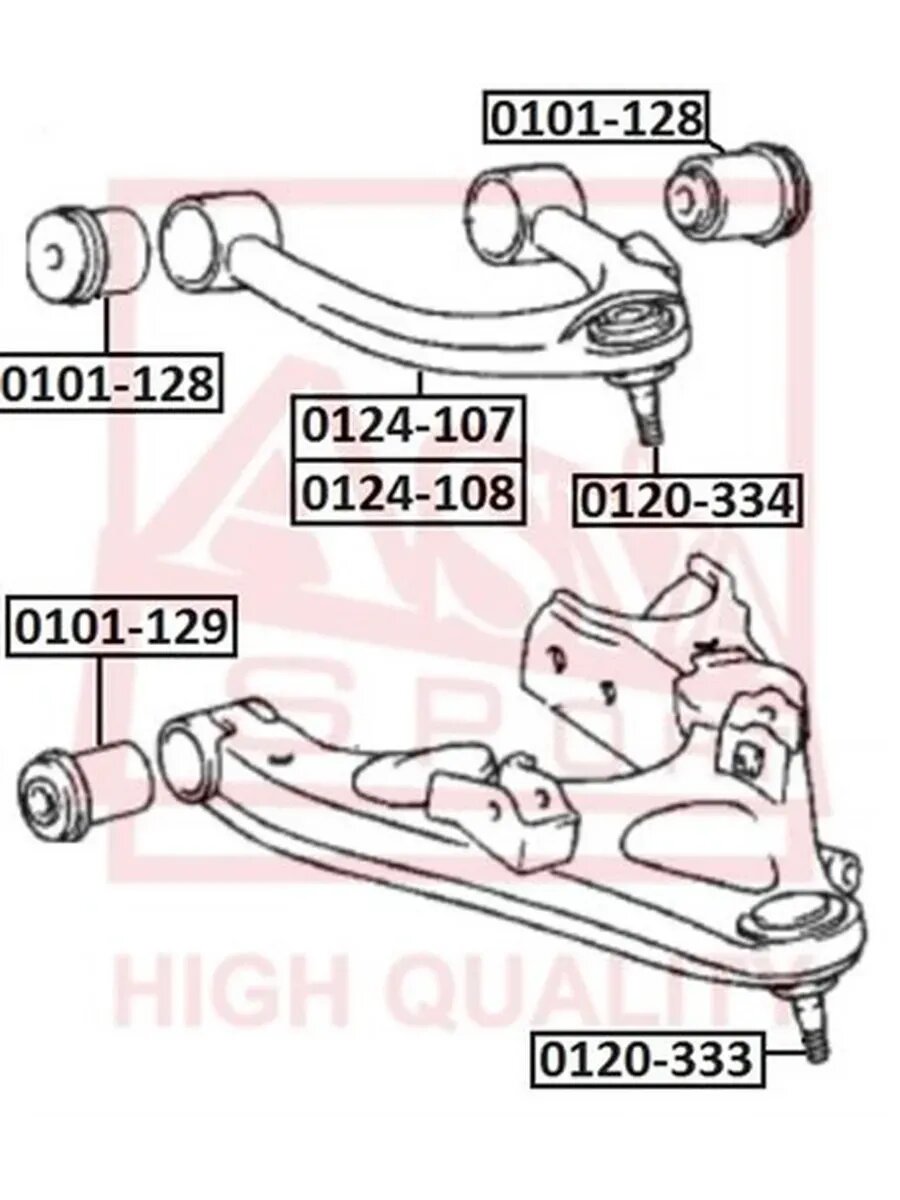 Опора шаровая верхняя TOYOTA Land Cruiser 100 HDJ101 UZJ100