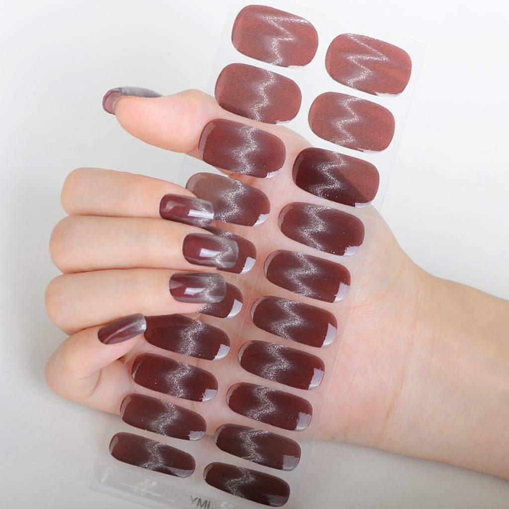 Градиентные самоклеящиеся наклейки для ногтей, JMY020