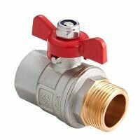 Кран шаровой муфта/резьба полнопроходной (бабочка) MVI Premium 1/2"