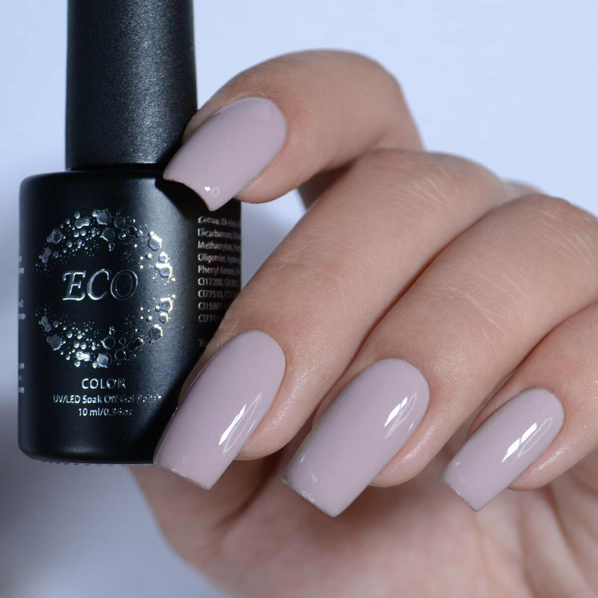 Гель-лак для ногтей ТМ ECO "Туманный Альбион" №102, 10 мл, серый