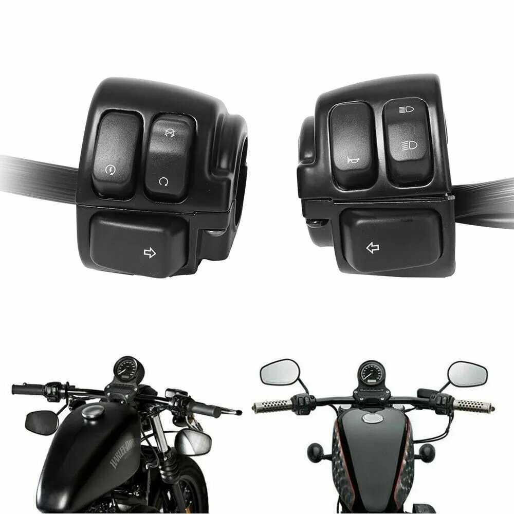 25 мм мотоцикл руль управления переключатель кнопка для Harley XL883 Sportster