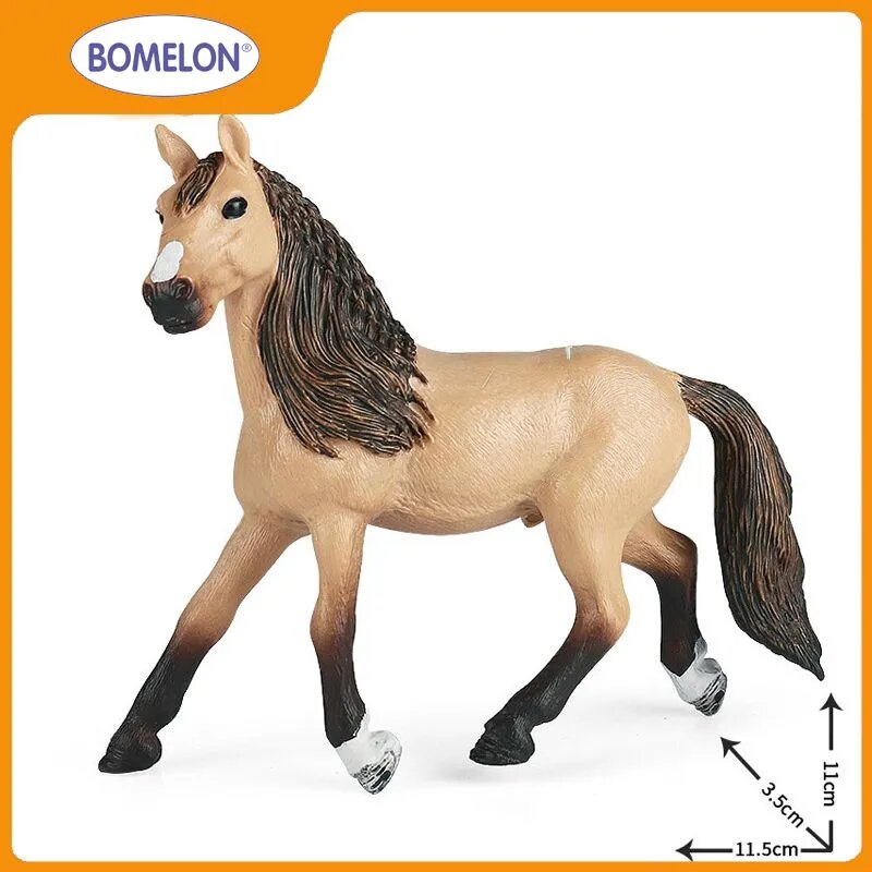 Фигурки Лошадь Хафлингера, модель Коричневая лошадь 13 CM , Haflinger Horse, фигурки животных, Детские познавательные игрушки