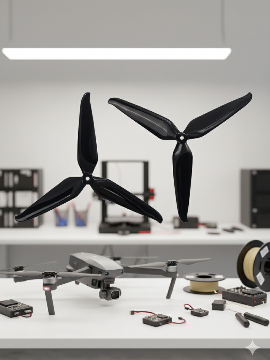 Пропеллер Gemfan PC 8145 3-х лопастной (Black) 1 пара